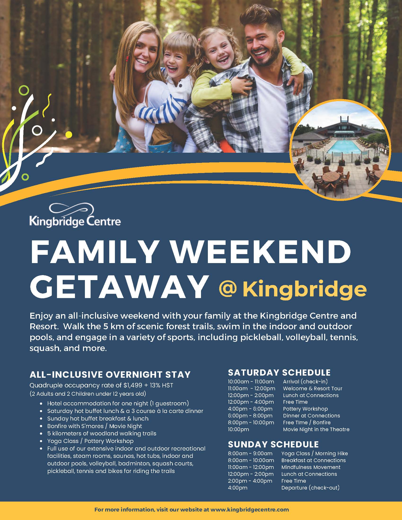 Family Day Weekend - Kingbridge Centre Ontario